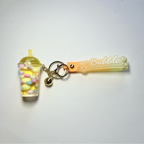 Accessories | Boba Bubble Tea Floating Liquid Cute Kawaii Keychain Nwot ...
